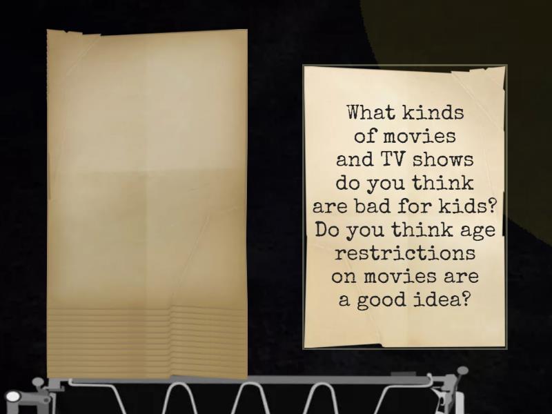 Movie Discussion Questions - Speaking cards