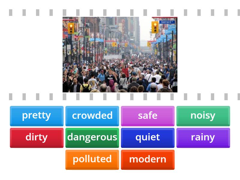 Roadmap A2 Unit 4A Adjectives to describe places - Cada oveja con su pareja