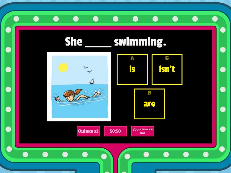 Present Continuous + and - FF3 Unit 4 - Gameshow quiz
