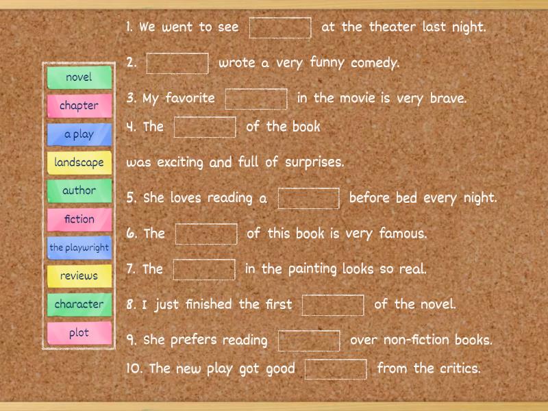 Revision art - Complete the sentence