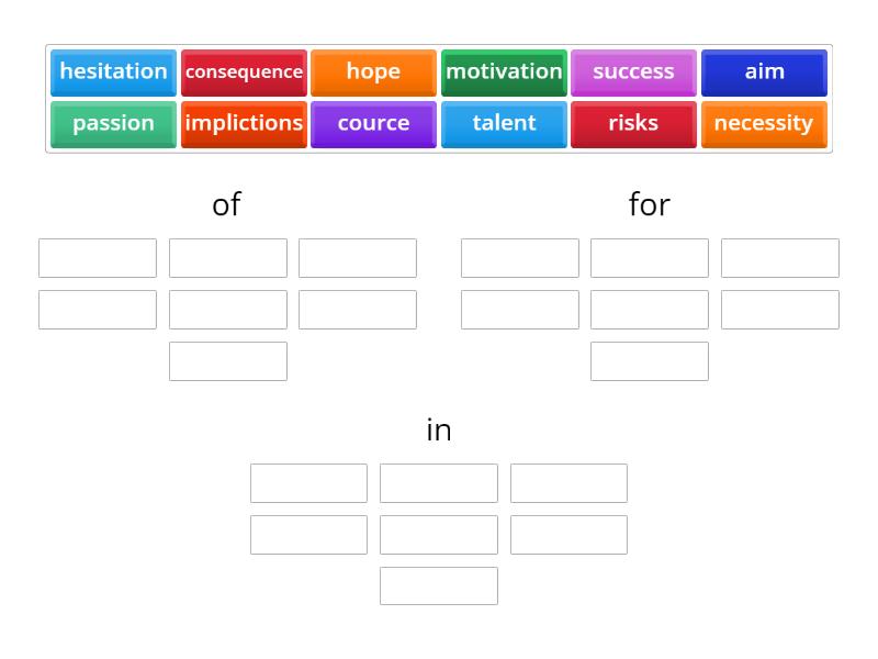 Revision units 1-3 C1+ - Group sort