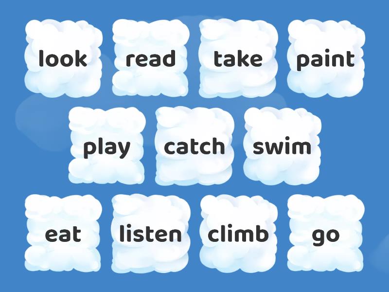 sentences / verbs - Flip tiles