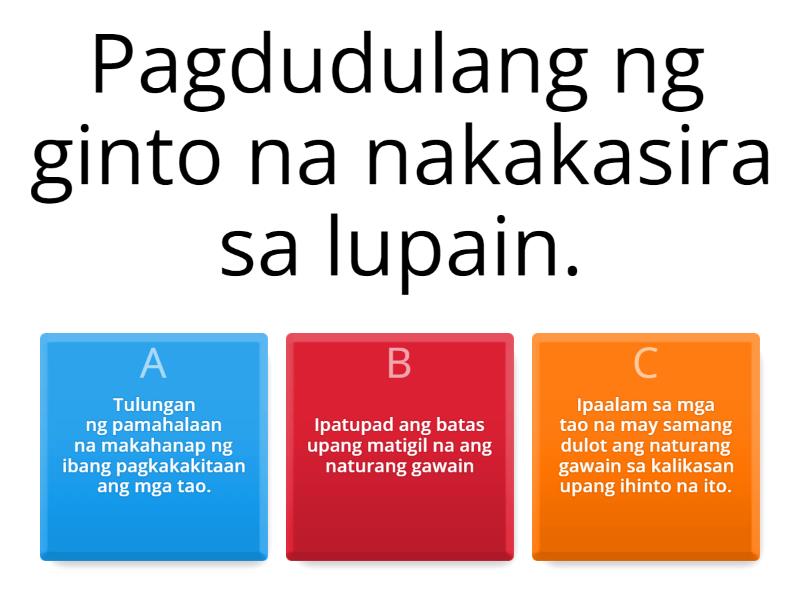 Gawain C. Ano ang Solusyon Bilang Mag-aaral? - Quiz