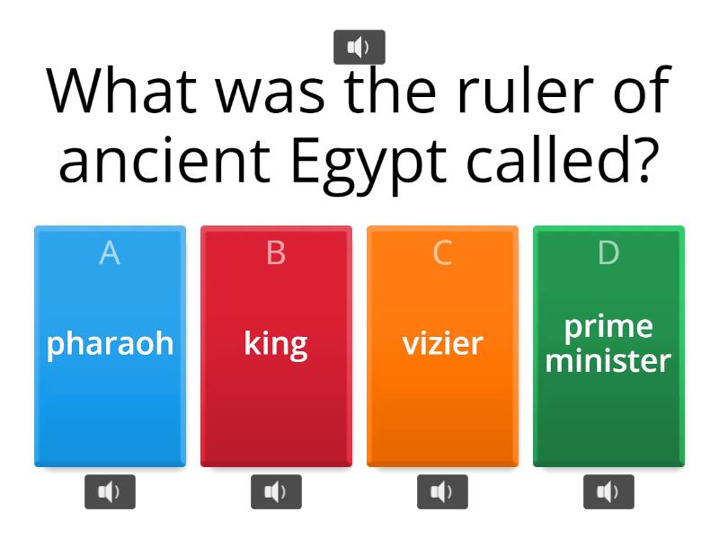 Little and often - ancient Egypt - Quiz