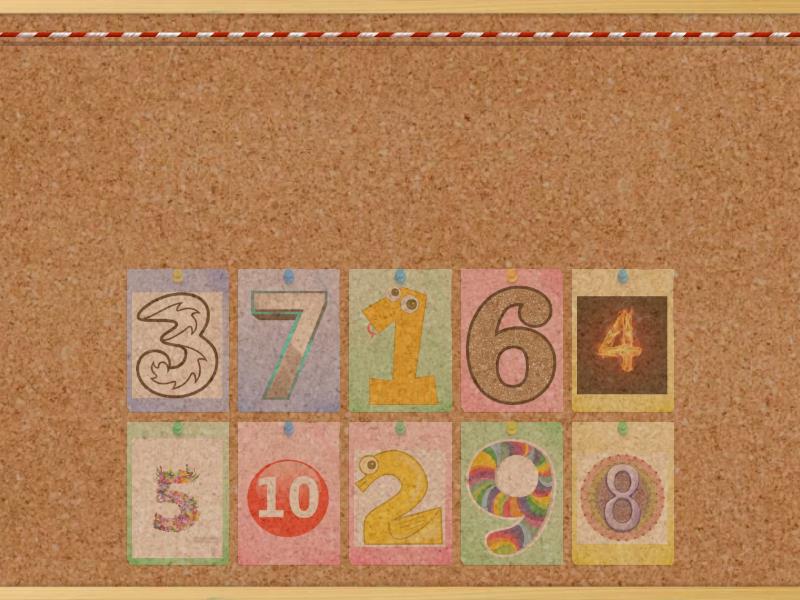 Level 1: Numbers from 1 to 10 in German - Find the match