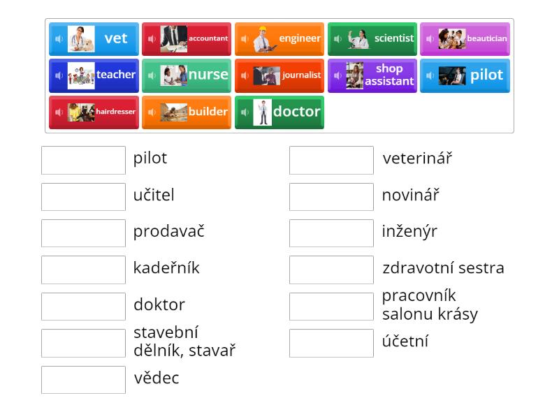 Professions - Match up