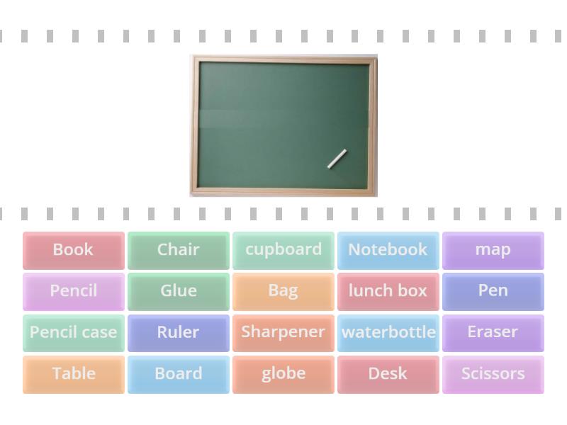 Classroom Objects - Find the match