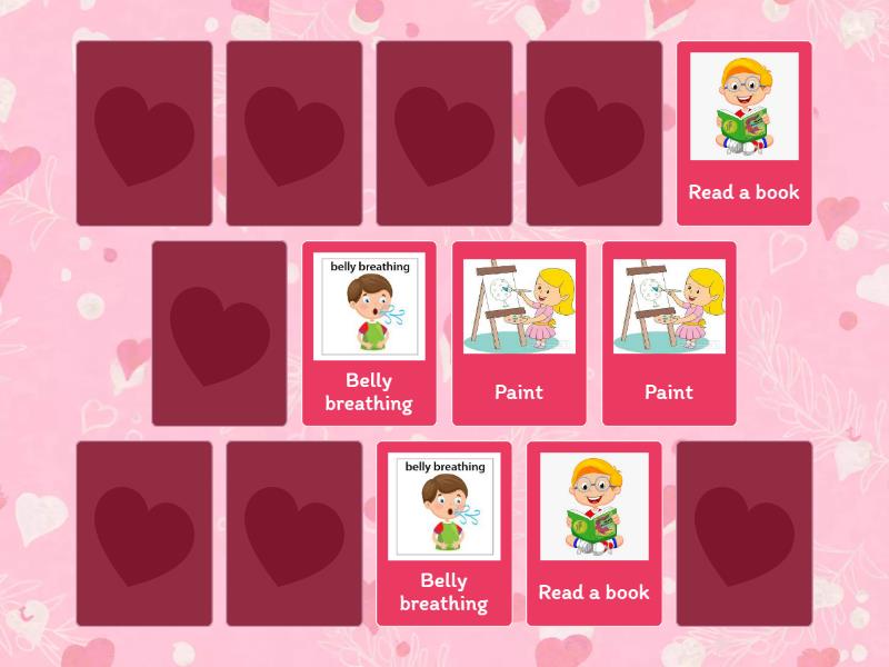 Coping Skill Memory Game - Matching pairs