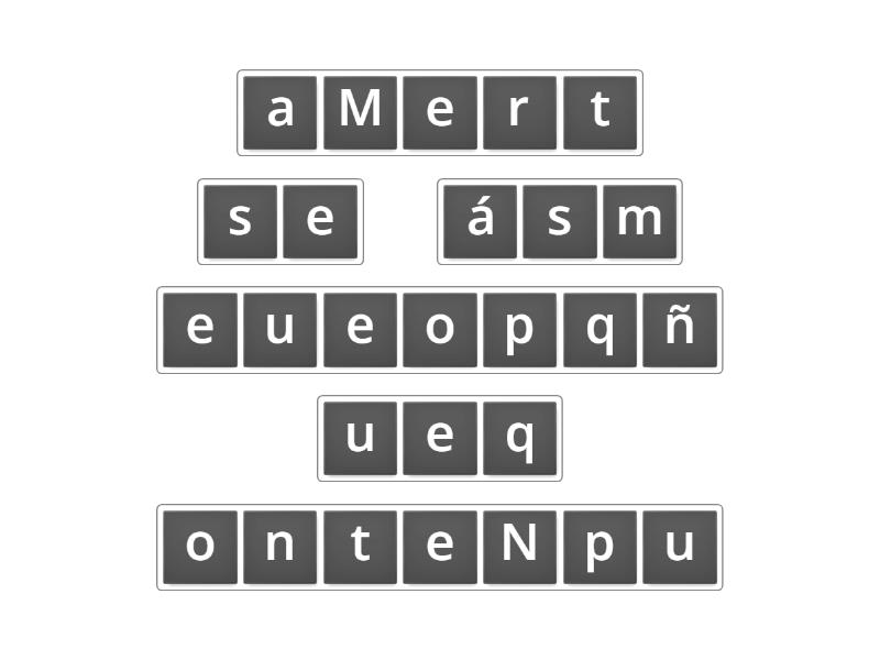 Los planetas comparativos - Anagram