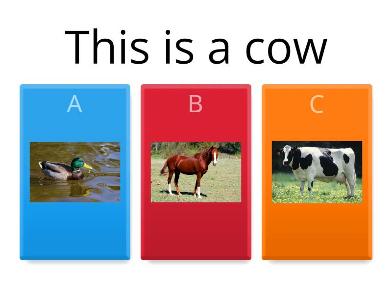 Go animals go - 1st grade review - Cuestionario