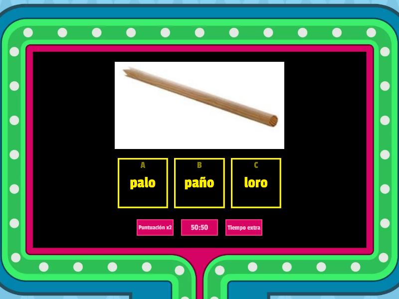 Encuentra la palabra - Gameshow quiz
