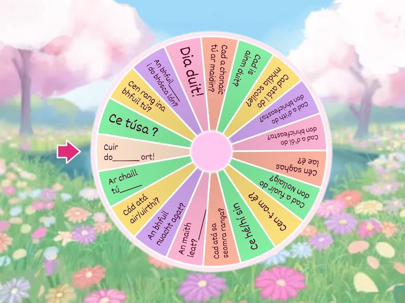 Irish Oral Language - Spin the wheel