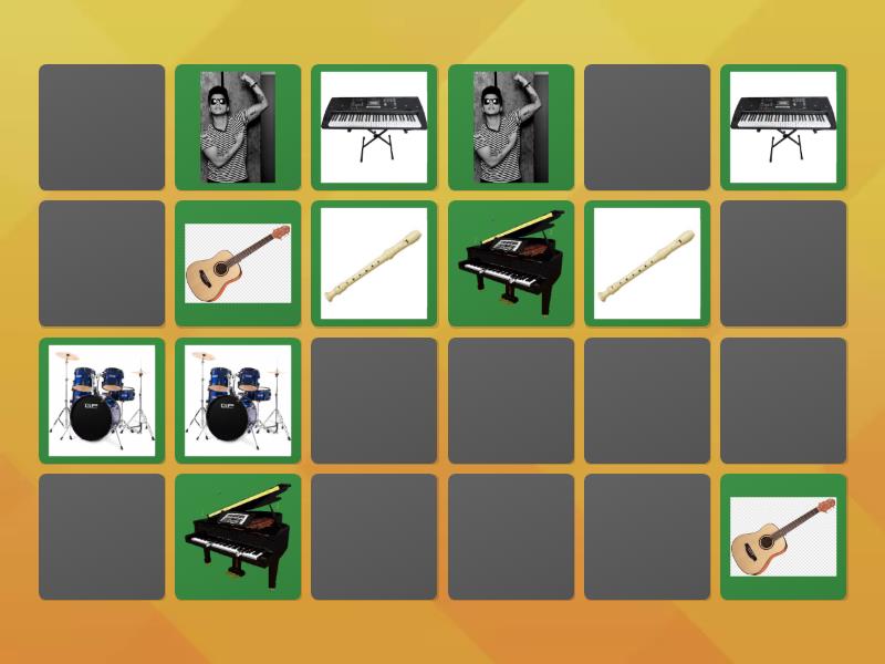 Jogo da memória musical - Parejas