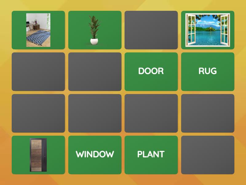 MY HOUSE - Matching pairs