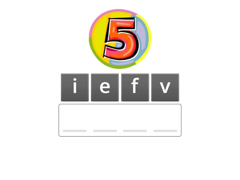 Numbers Numbers 1-10 - Anagram