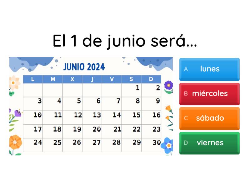 Entendemos el calendario - Quiz