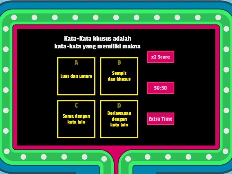 Menggunakan Kata-Kata Khusus - Gameshow quiz