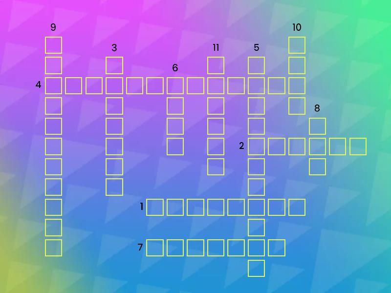 Family and friends 2 Unit 9 - Crossword