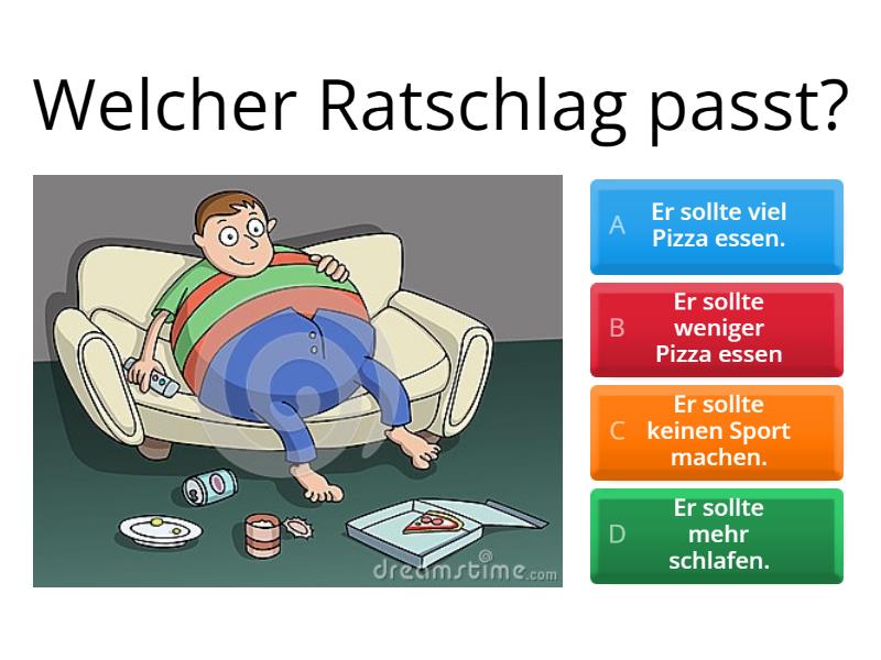 A2 passender Ratschlag - Quiz