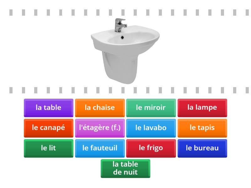 Les meubles French I - Find the match