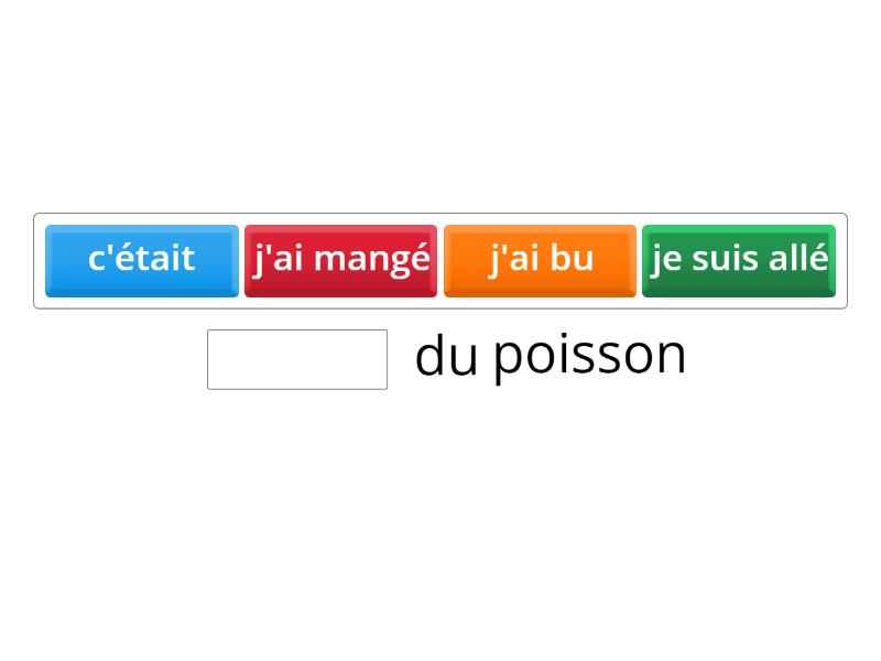 Y8 French - Complete the sentence