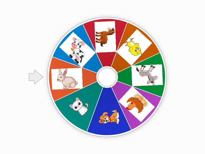 Farm animals - Spin the wheel