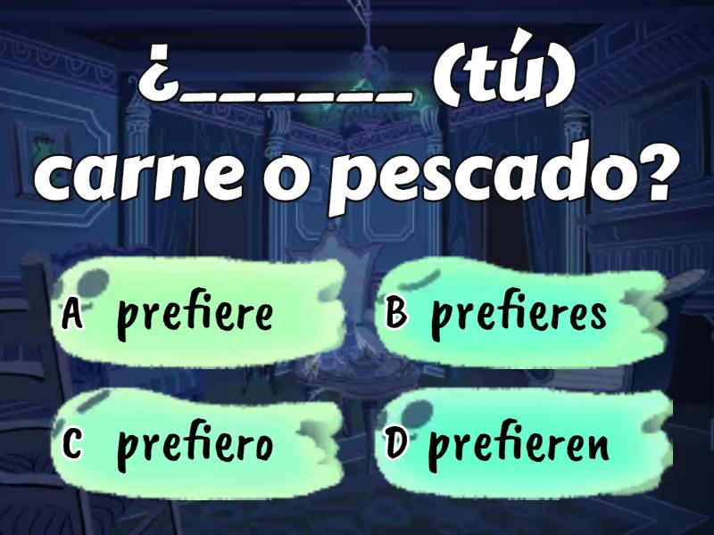 VERBO PREFERIR - Quiz