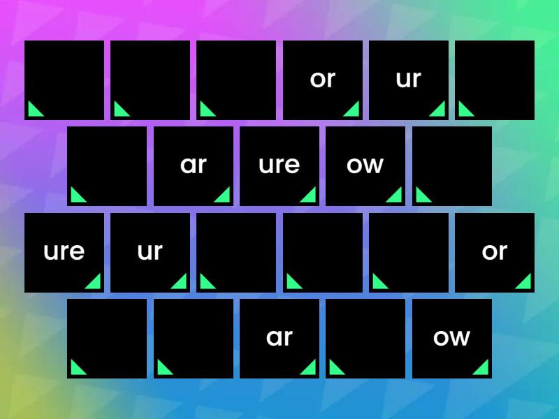 Long Vowels - Matching pairs