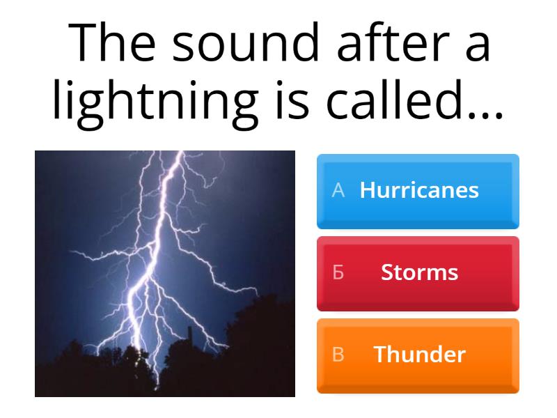 Natural disasters - Quiz