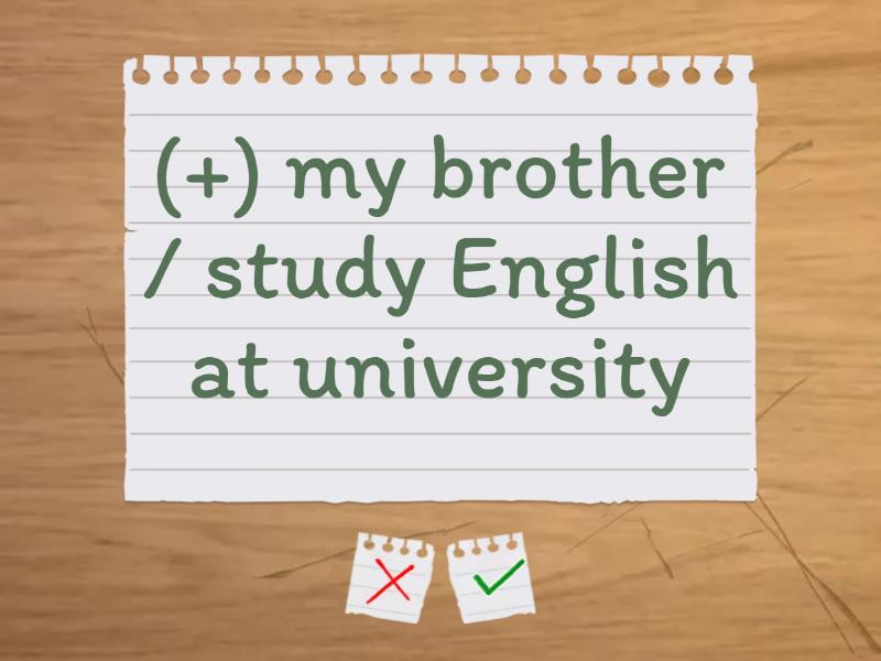 Present Simple - Flash cards