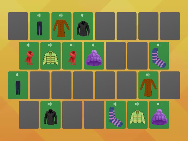 winter clothes - Matching pairs