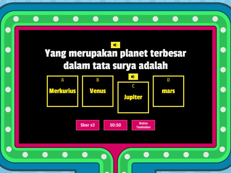 Tata Surya Ipa Kelas 6 Sd Gameshow Quiz