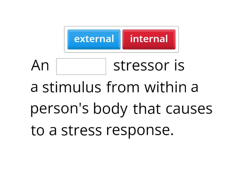 3A Stress - Completar la frase