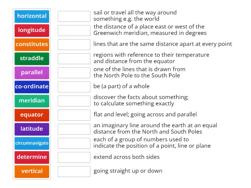 Latitude and Longitude - Match up