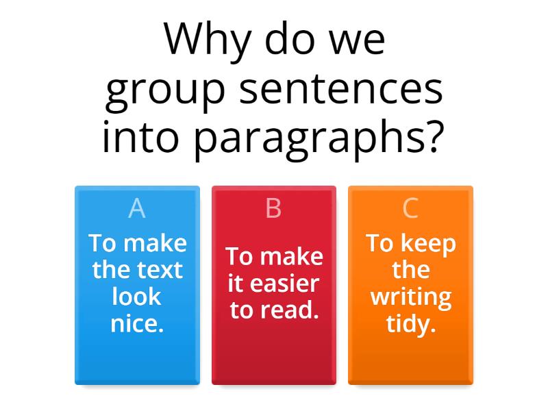 Paragraphs - Quiz