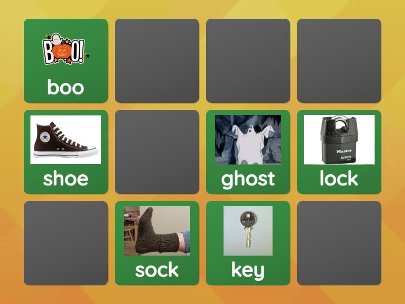 2nd-I Love You: A Rebus Poem - Matching pairs