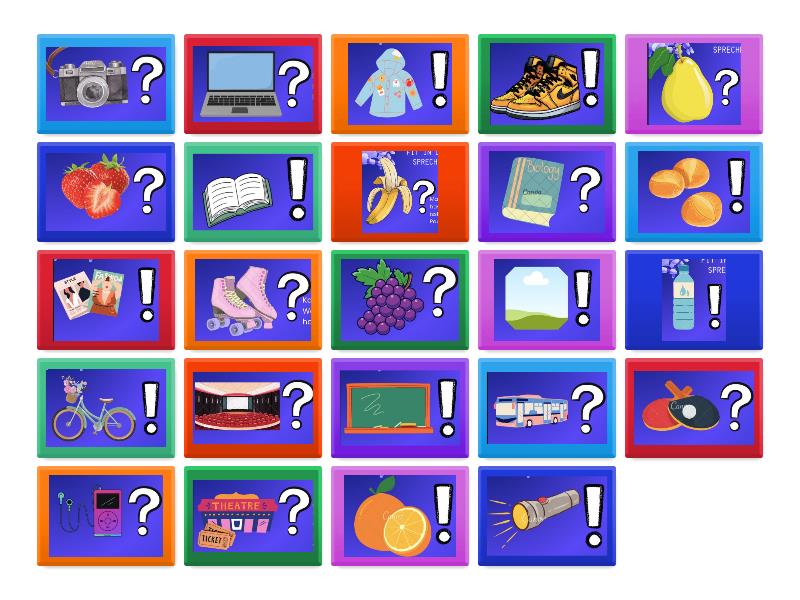 Sprechen Teil 3 A1 - Flip tiles