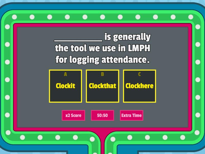 ClockIt - Gameshow quiz