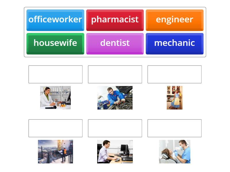 Match the picture with it's corresponding vocabulary word. - Match up