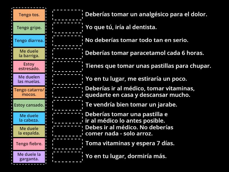 Problemas de salud y consejos - Match up