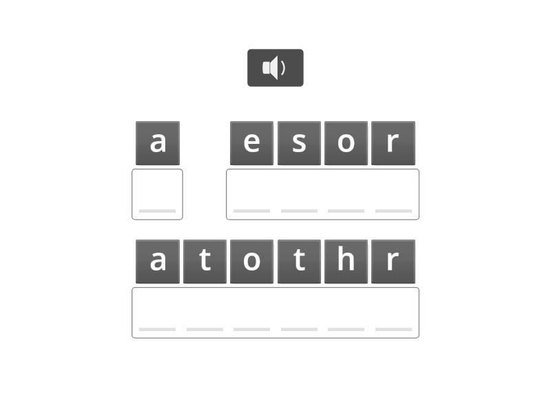 Unit 7 Vocabulary - Anagrama