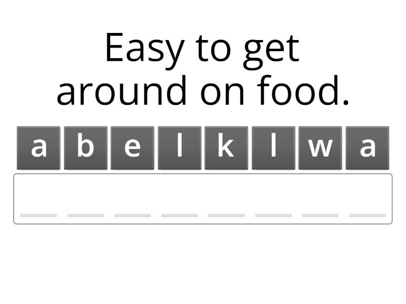 BASIC 10 UNIT 5 LESSON B VOCABULARY - Anagrama