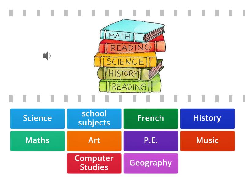 GG2_1.1_Vocabulary School subjects - Find the match