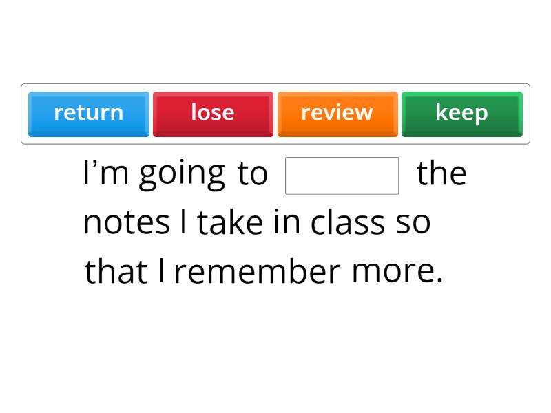 B2 collocations - Complete the sentence