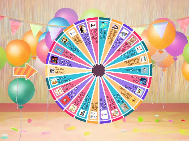 Class F SG2 U12 SP P2 Asorting - Spin the wheel