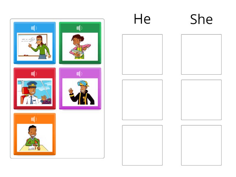 he/she - Group sort