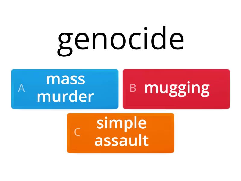Legal english - crimes synonyms - Quiz