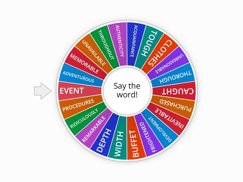 Pronunciation dare - Spin the wheel