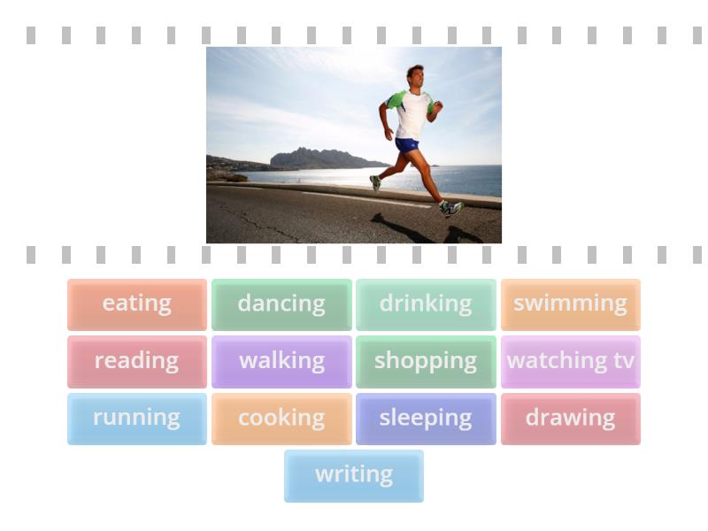 Present Continuous - Find the match