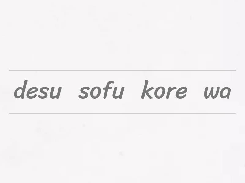 bahasa jepang chichi wa supotsu ga suki desu - Reordenar